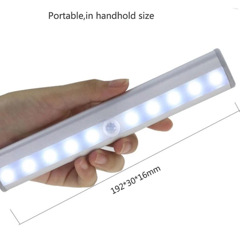 10 Lights Switched Stick On Led Light Motion Sensor Light Bar ...